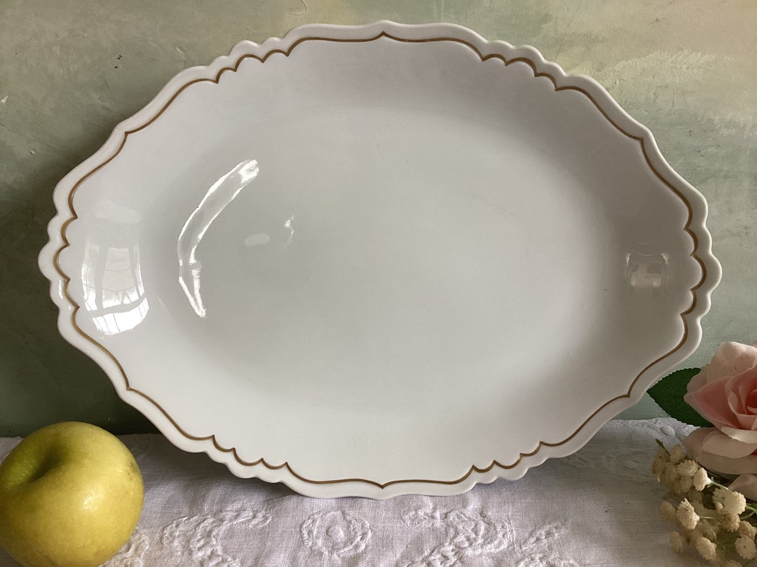Large Vintage French Serving Platter. Limoges Porcelaine Platter From ...