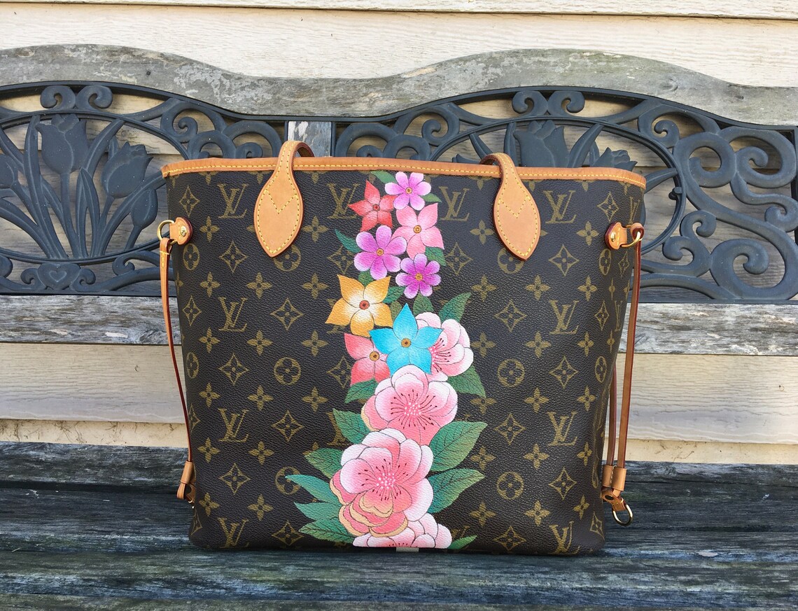 Custom Hand Painted Tote Handbag...customer Provide the Bag | Etsy