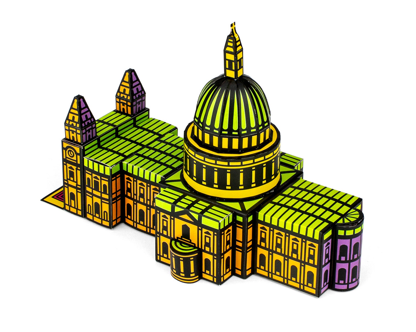 St Paul's Cathedral of London: Cut-out & Glue Paper Model Kit ...