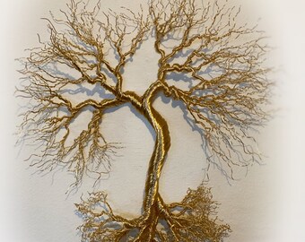 Gold Wire Tree | Etsy