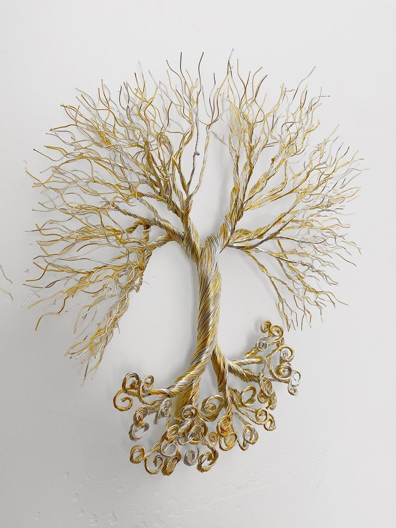 Whimsical Wire Tree Sculpture Wall Home Decor Gift Art - Etsy