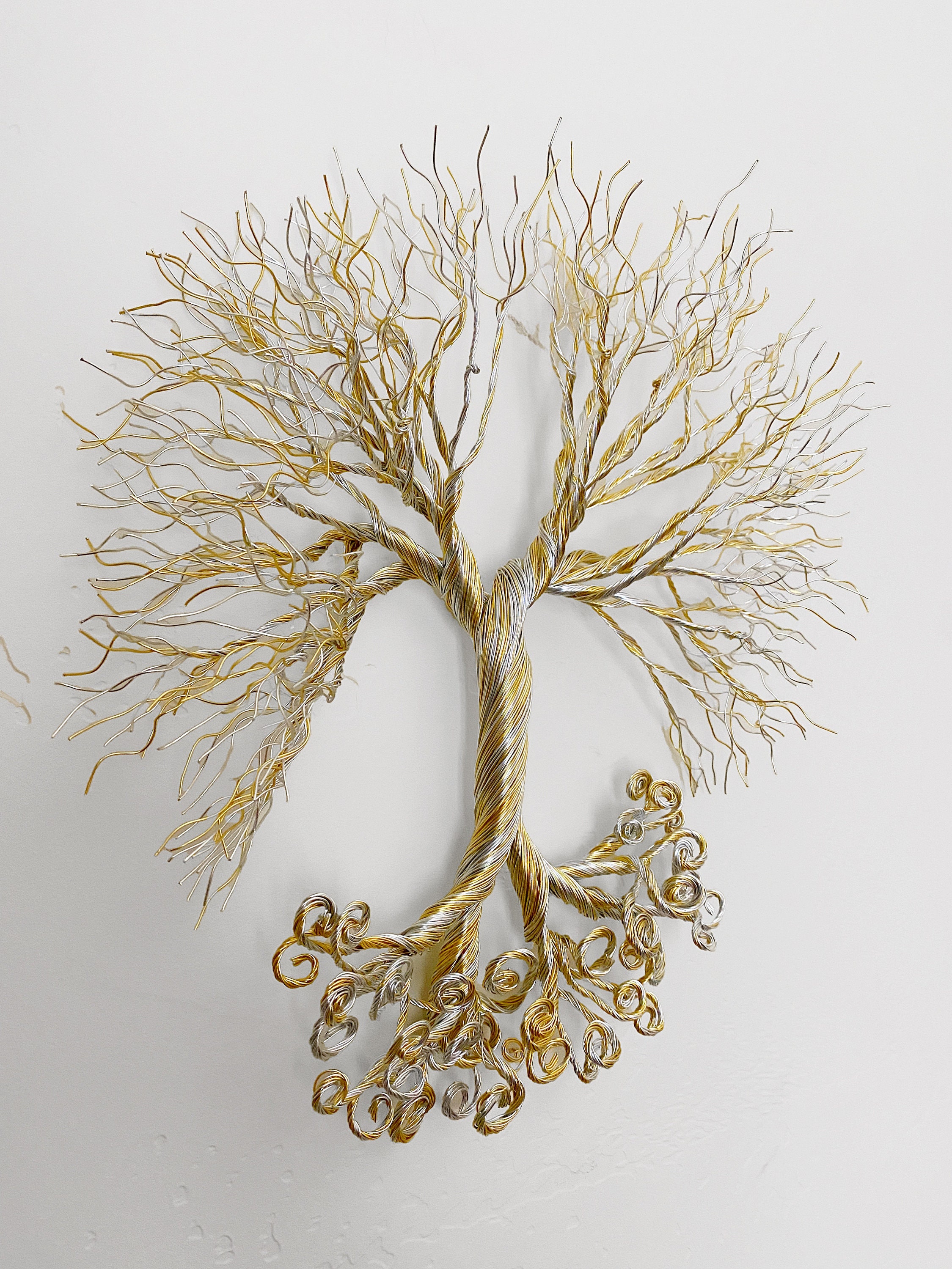 Whimsical Wire Tree Sculpture Wall Home Decor Gift Art - Etsy