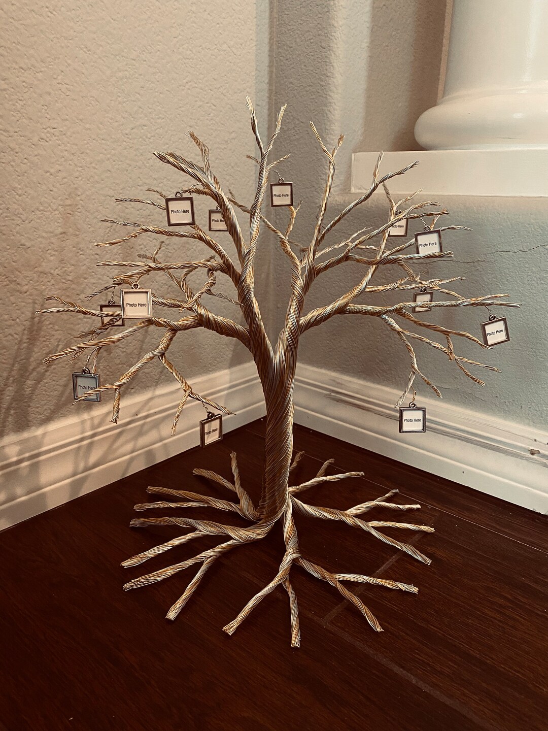 Custom Family Wire Tree Sculpture, Picture Photo Frames, Custom ...