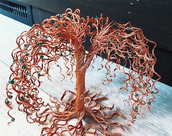 Copper Wire Willow Tree - Etsy