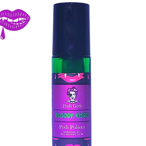 Bloody Kisses Gothic 10 Ml Roll on Perfume by Posh Goth - Etsy