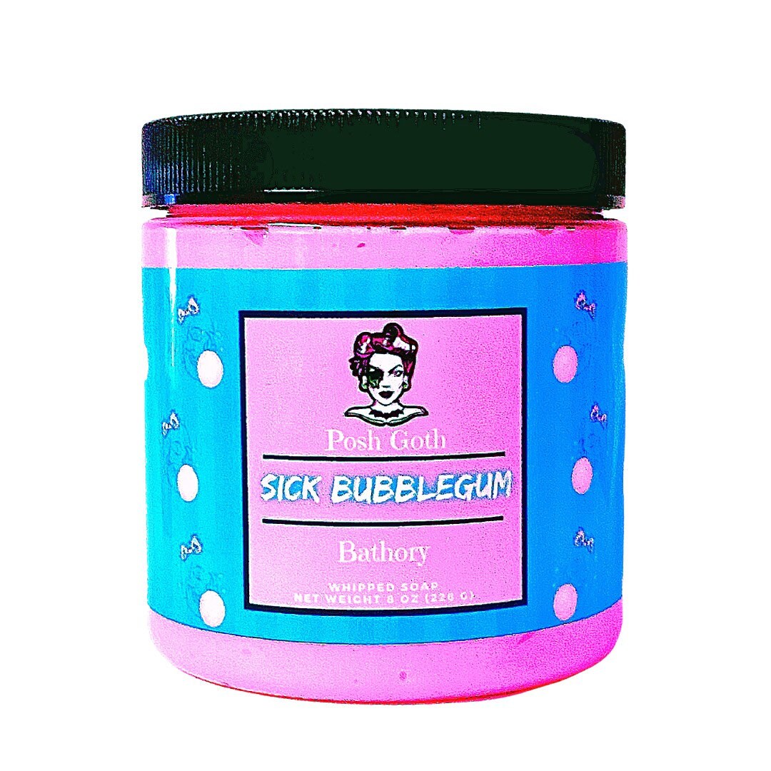 SICK BUBBLEGUM Bathory Whip™ Whipped Soap From Posh Goth 8 Oz - Etsy