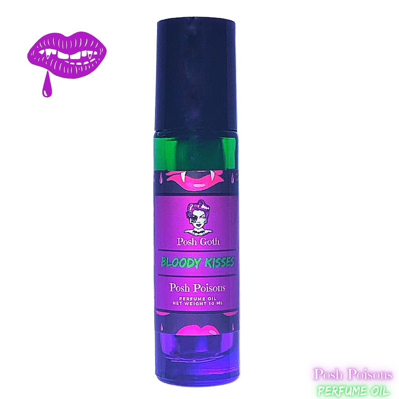 Bloody Kisses Gothic 10 Ml Roll on Perfume by Posh Goth - Etsy