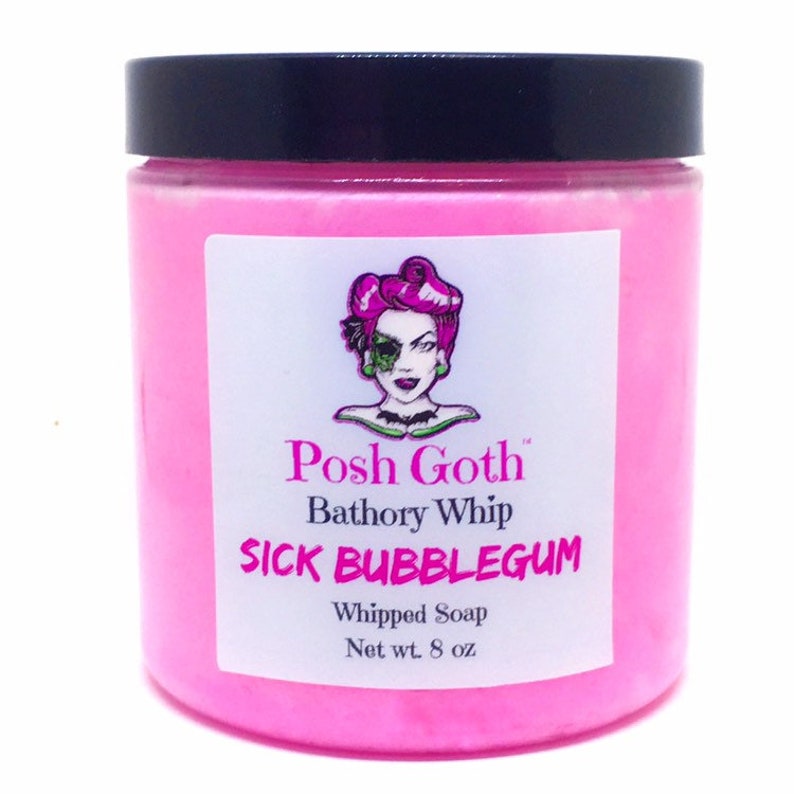 SICK BUBBLEGUM Bathory Whip™ Whipped Soap from Posh Goth 8 oz | Etsy