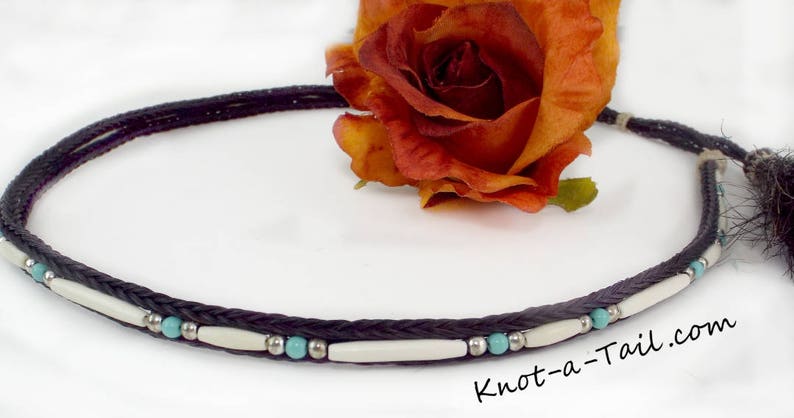 Bone Beaded, Horsehair Hat Band, Cowboy Horsehair Hat Band, Hand-made ...