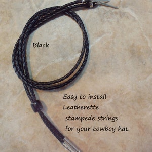 Leatherette Cowboy Hat, Stampede String, Cowboy Hat Stampede String, 4 ...