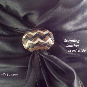 Wild Rag Scarf Slide, Rawhide Scarf Slide, Cowboy Scarf Slide, Hand ...