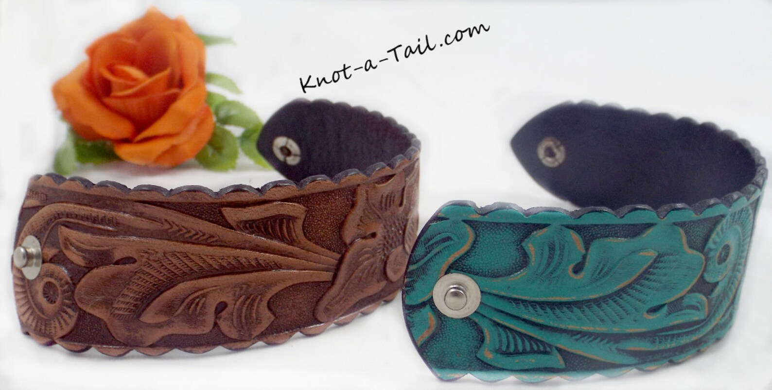 Leather Bracelet Western Bracelet Fits-up to 8.25 | Etsy