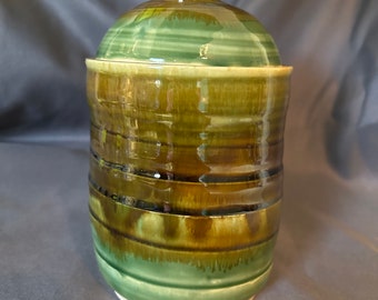 Vintage Cookie Jar Fat Container Kitchen Grease Collector Cottagecore ...