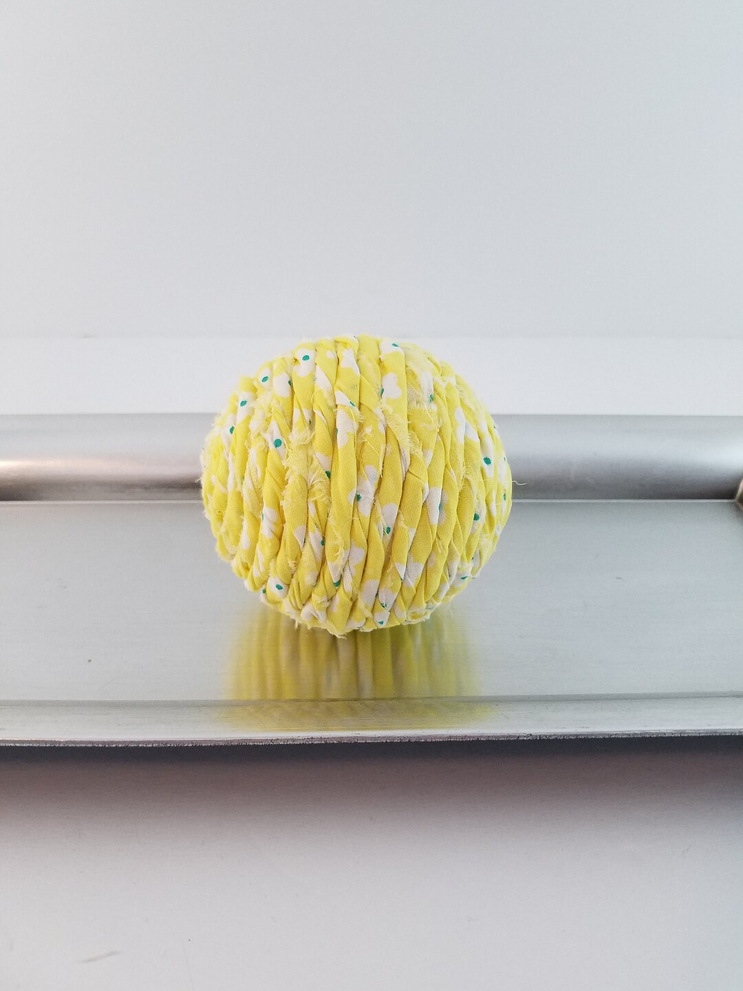 Yellow Rag Balls, Summer Bowl Filler, Yellow Home Decor, Spring Basket ...