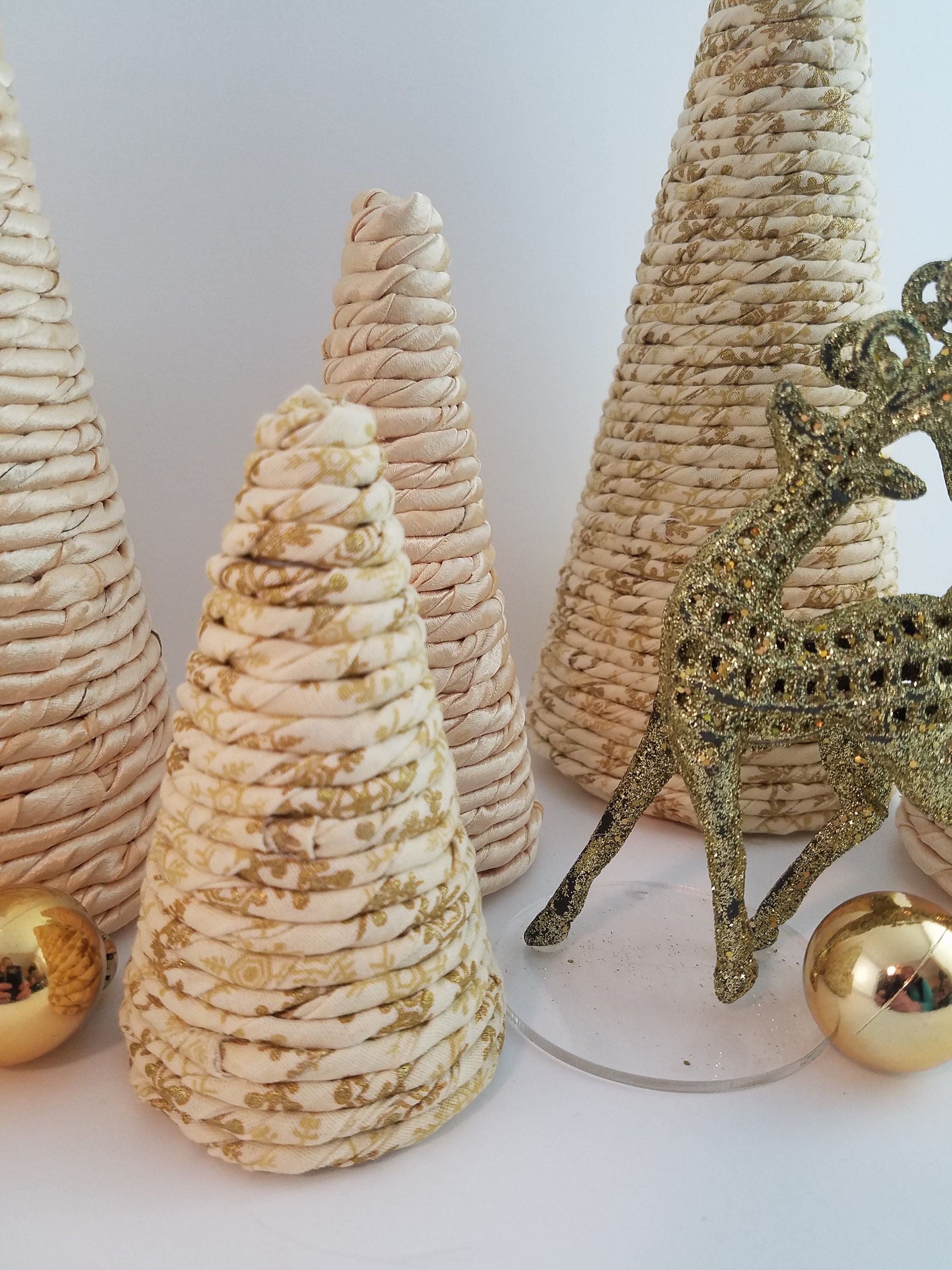 Gold Trees, Golden Trees, Gold Cones, Golden Tree, Gold Tree Mantel ...