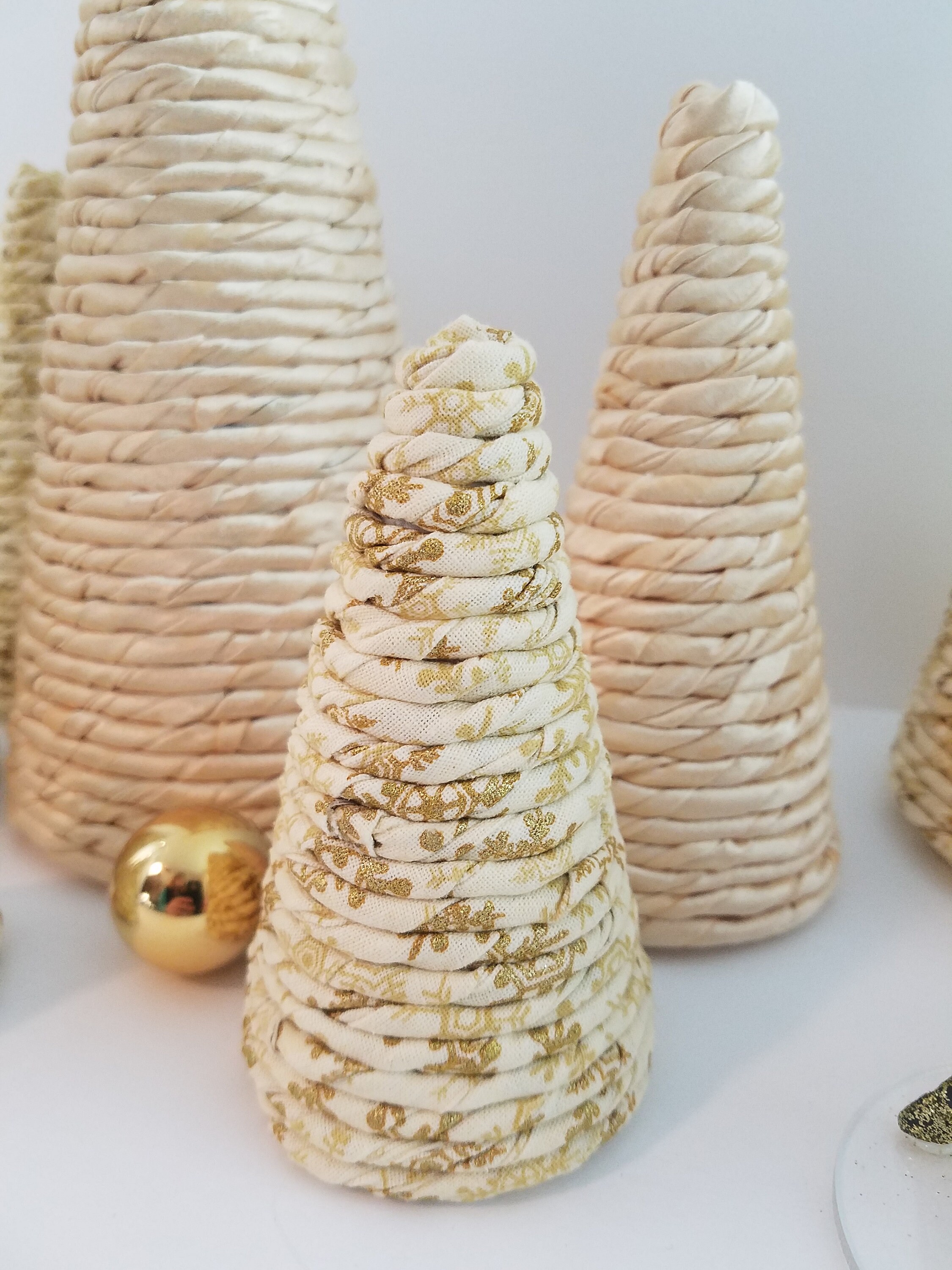 Gold Trees, Golden Trees, Gold Cones, Golden Tree, Gold Tree Mantel ...