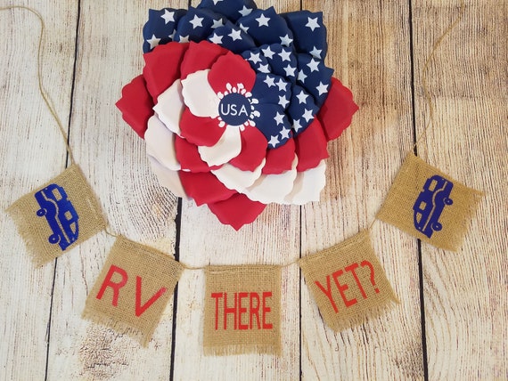 RV There yet Banner Retro Camper Banner Retro Camper Decor - Etsy