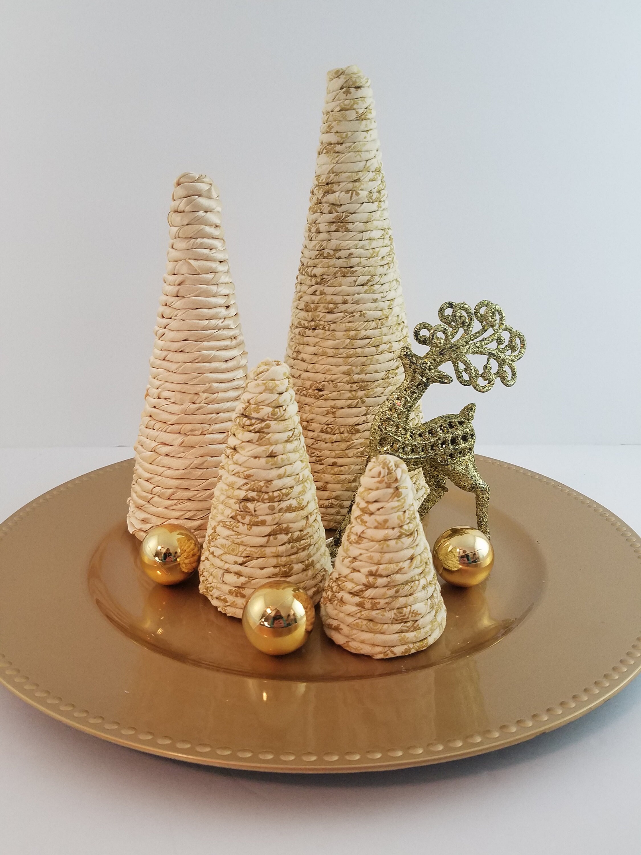 Gold Trees Golden Trees Gold Cones Golden Tree Gold Tree - Etsy