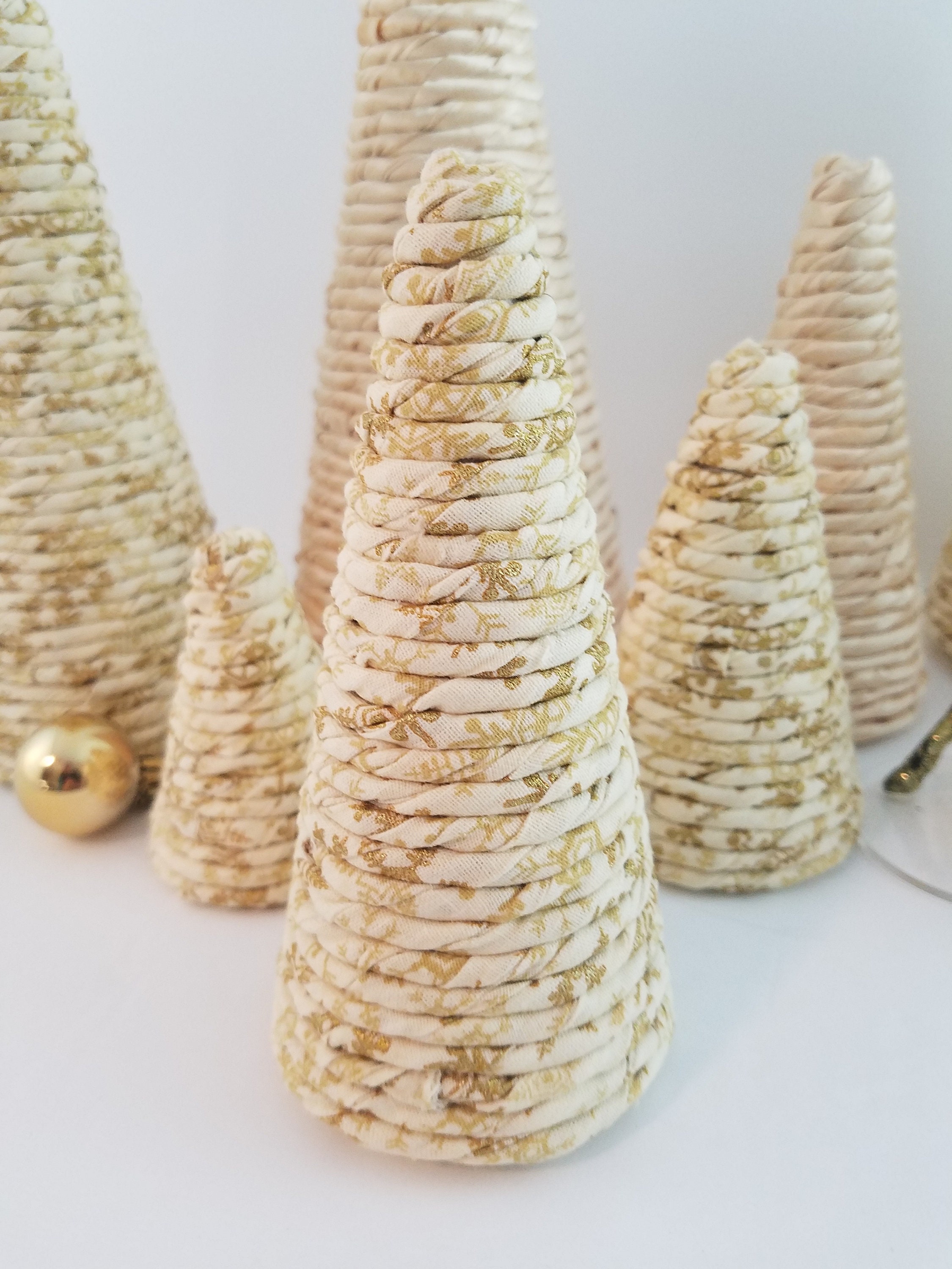 Gold Trees, Golden Trees, Gold Cones, Golden Tree, Gold Tree Mantel ...