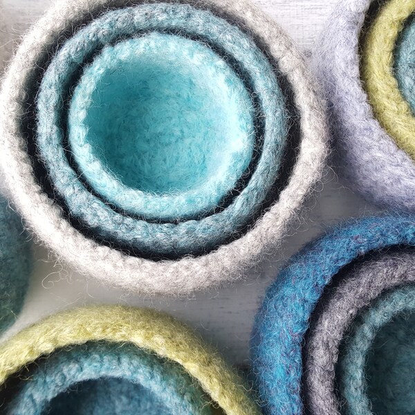 Felted Wool Bowl - Etsy