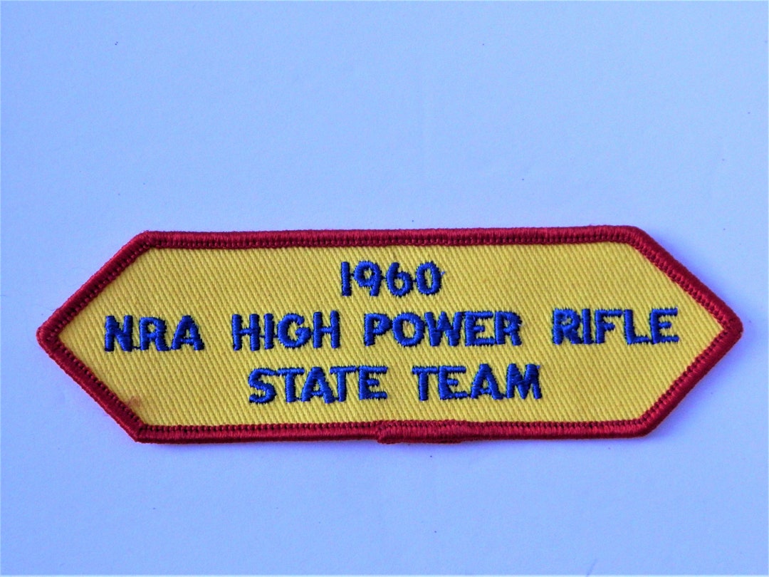 1960 NRA High Power Rifle State Team Patch Embroidered Fabric - Etsy