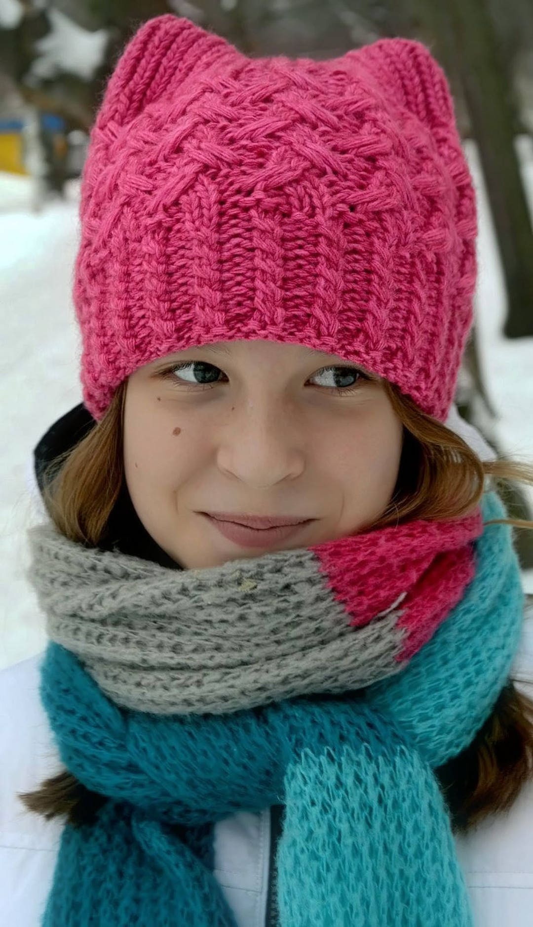 Pussyhat Pussycat Hat Cat Ears Hat Feminist Hat Cat Beanie Pussy Cat Hat Ears Hat Winter Cat Hat