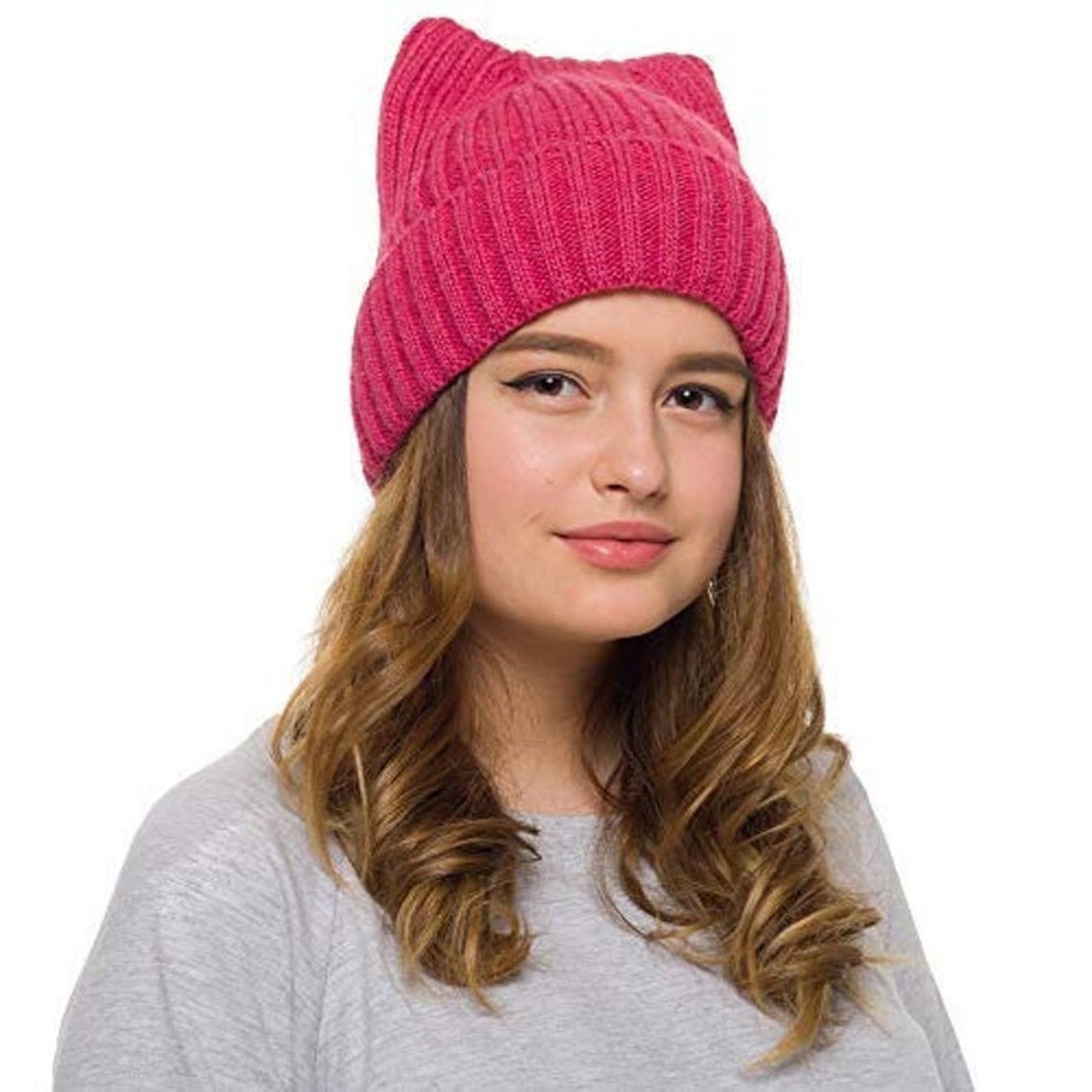 Pink Pussyhat Lined With Fleece Pussyhat Pussy Hat For Etsy