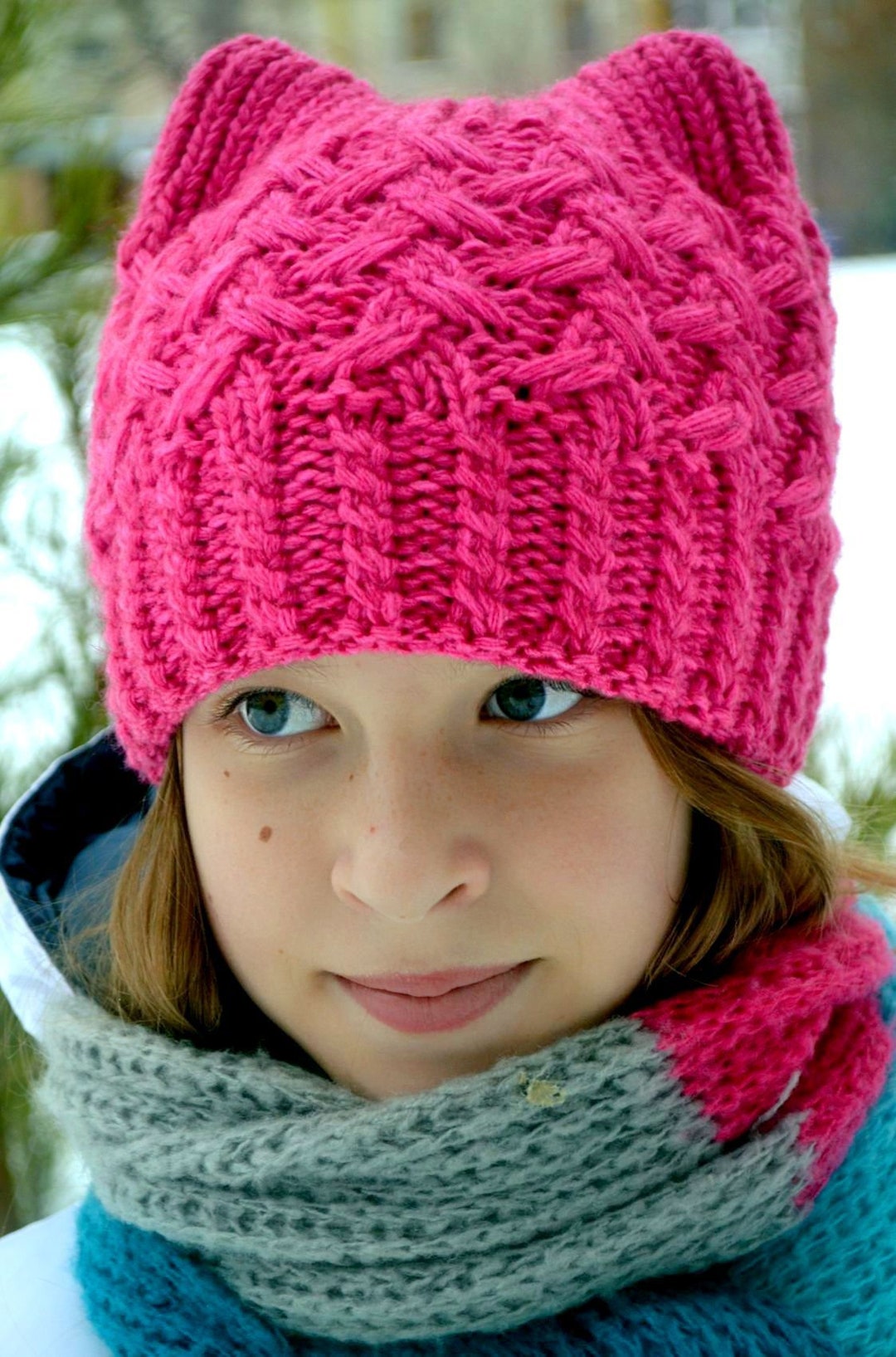 Pussyhat Pussycat Hat Cat Ears Hat Feminist Hat Cat Beanie Pussy Cat Hat Ears Hat Winter Cat Hat
