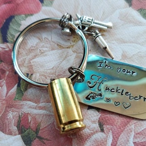 I'm Your Huckleberry, Bullet Keychain, Key Ring, Bullet, Western ...