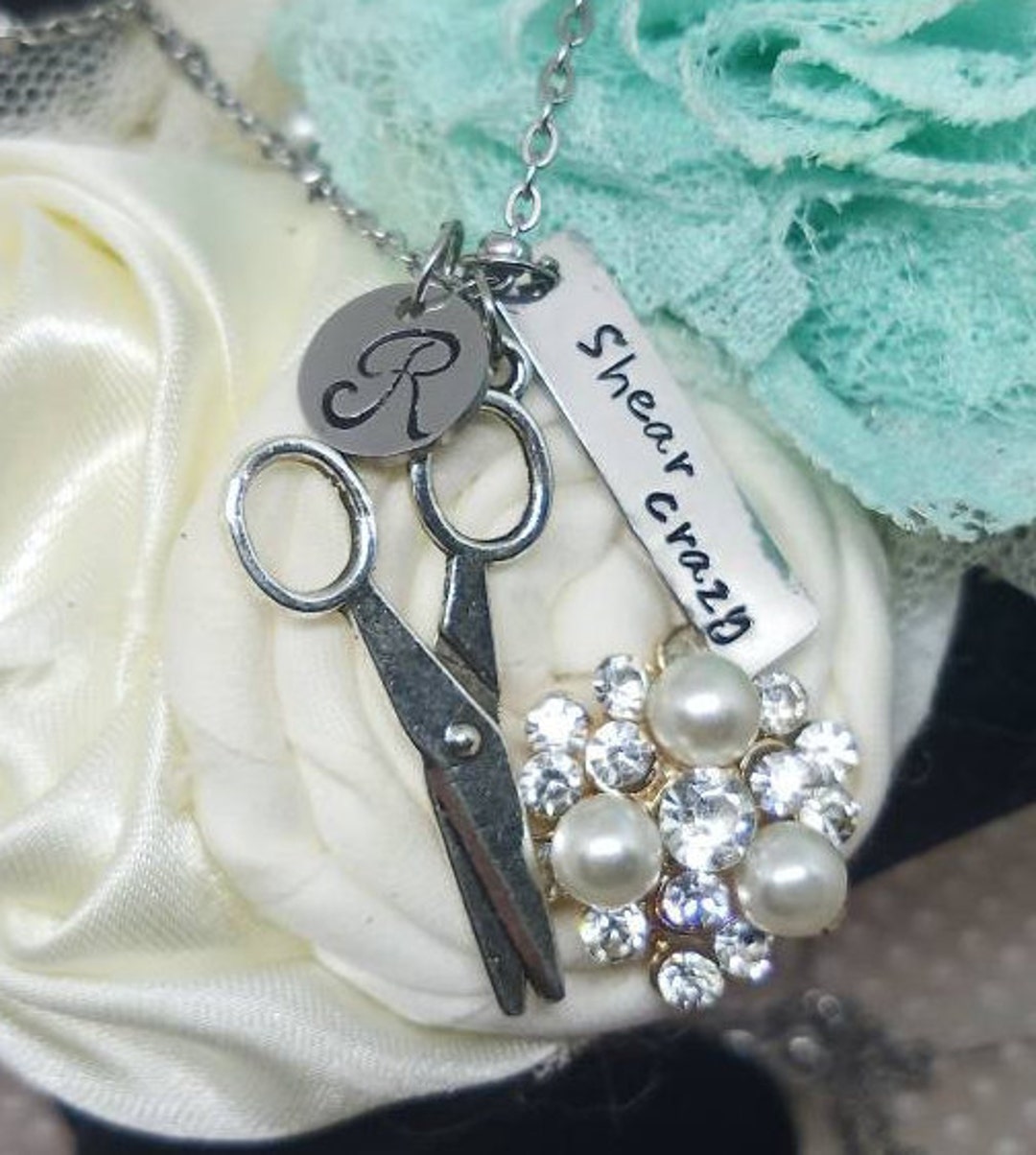 SHEAR CRAZY, Initial Hair Dresser, Hair Stylist Charms, Shear Charm ...