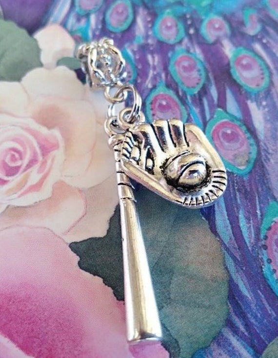 Softball Baseball Charm Fit Snake Chain Style Charm | Etsy