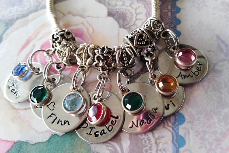 Mother's Personalized Charms Kids Names, Gift for Mom, Personalized ...