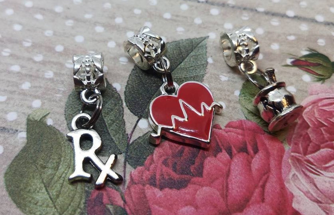 Pharmacist Charms, Mortar and Pestle, HEARTBEAT, RX, Charms for ...