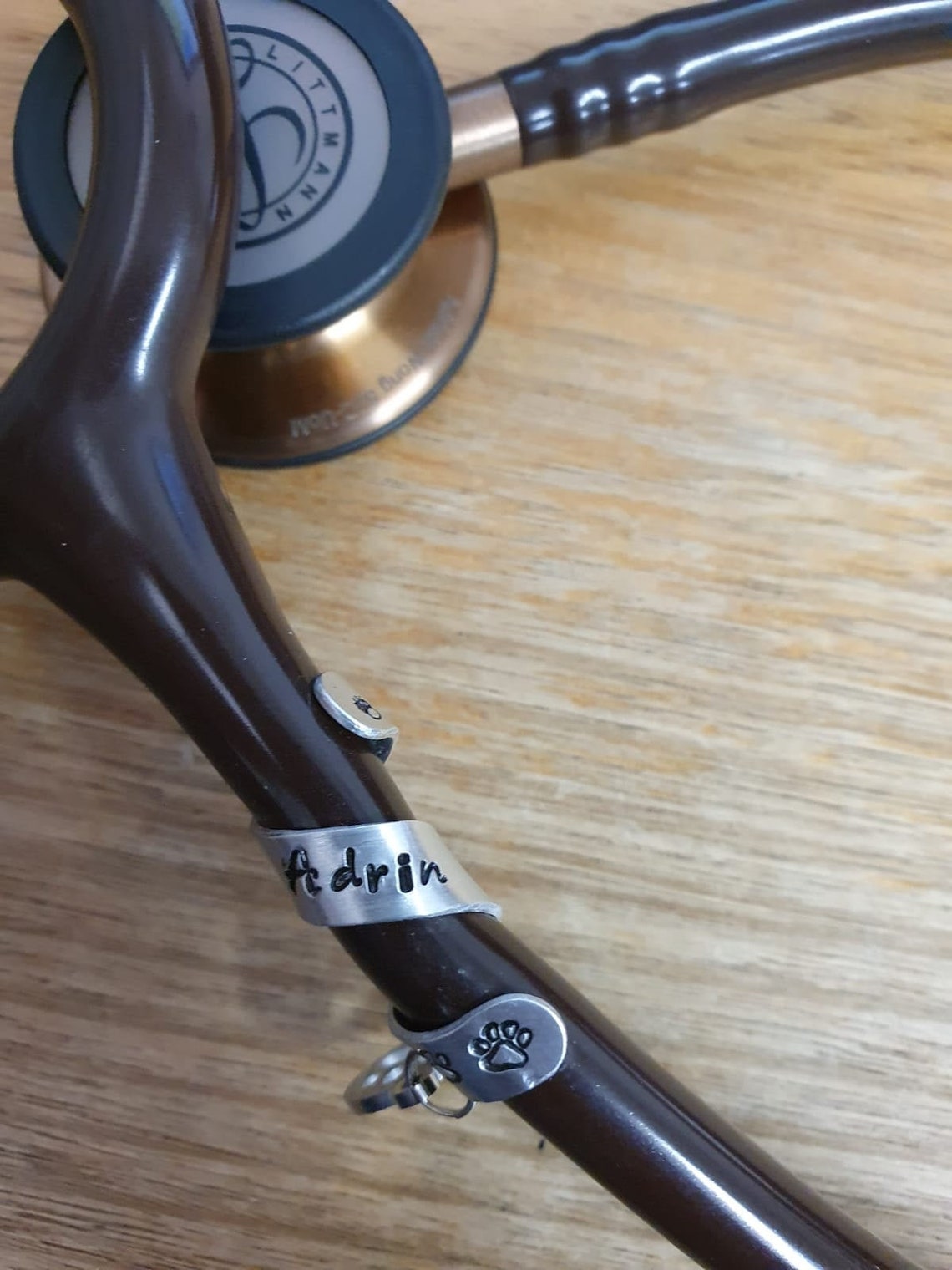 Stethoscope Name Tag Initial Stethoscope ID Tag Medical | Etsy