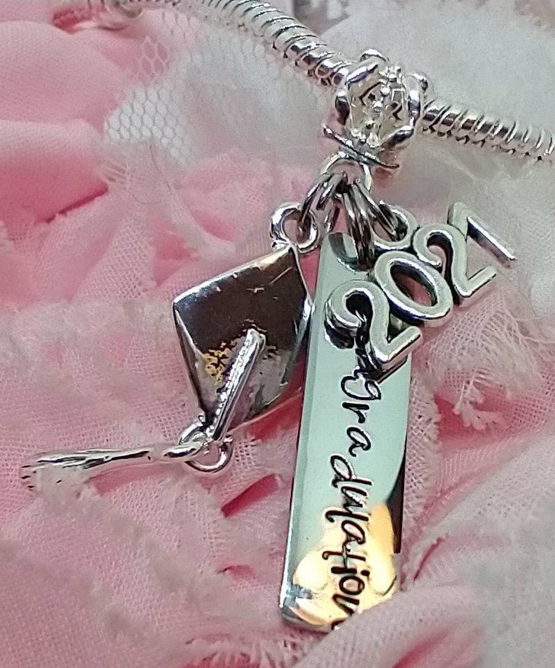 Graduation 2022 or 2023 Initial Charm Graduation Hat Grad - Etsy