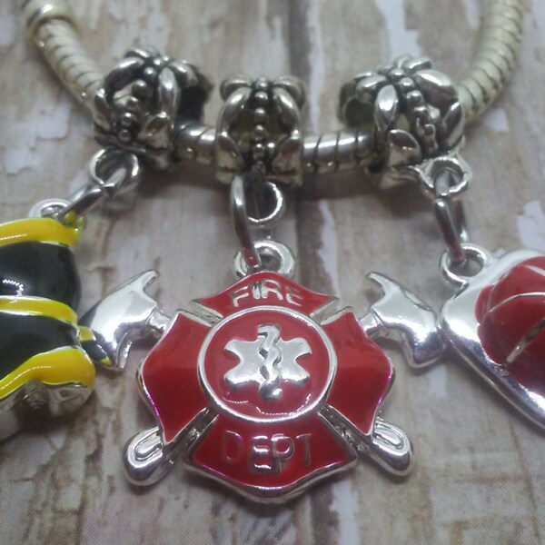 Firefighter Charm - Etsy