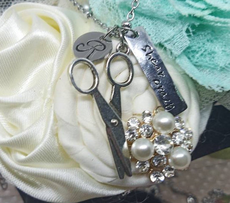 SHEAR CRAZY Initial Hair Dresser Hair Stylist Charms Shear | Etsy