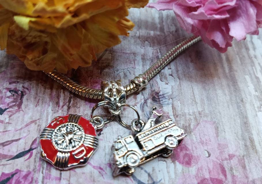 Firefighter Fireman Charm Maltese Cross Fire Charms 3D - Etsy
