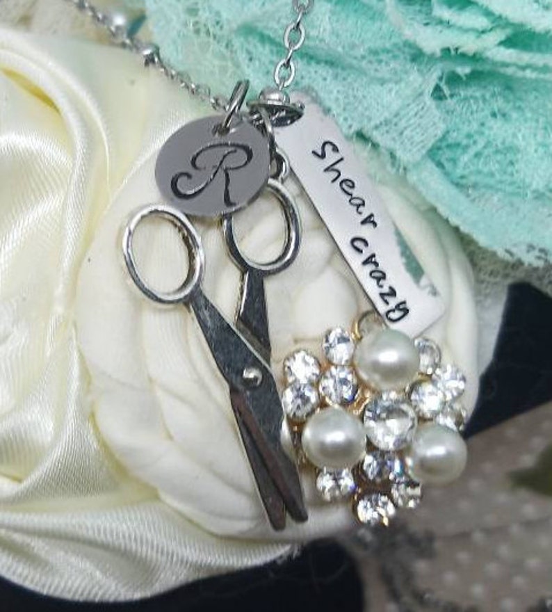 SHEAR CRAZY Initial Hair Dresser Hair Stylist Charms Shear - Etsy