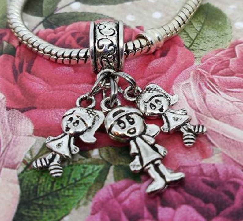 Mothers kids charms Children charms girls & boy charms fits | Etsy
