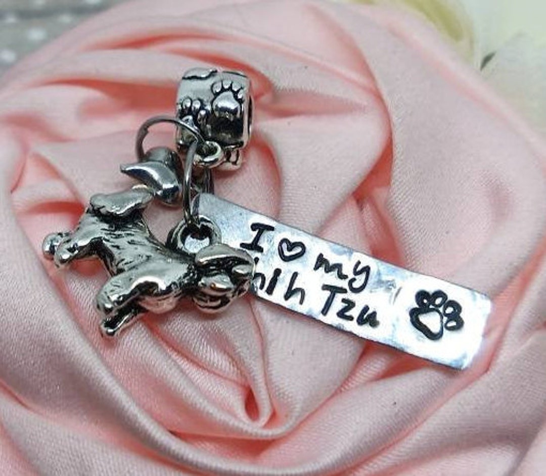 I Love My Shih Tzu, Poodle Charm, Bull Dog Charm, Dachshund Dog Charm ...