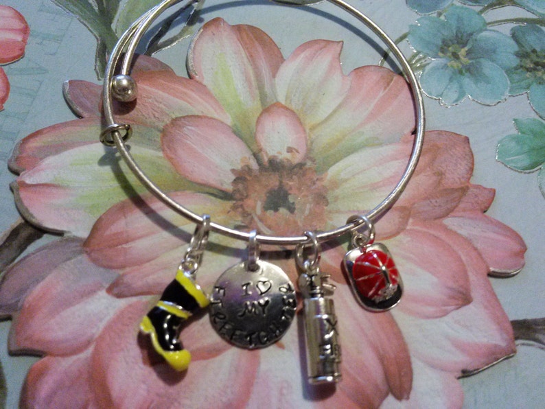I Love My FIREFIGHTER Charm Bracelet Fire Hat Boot Fire | Etsy