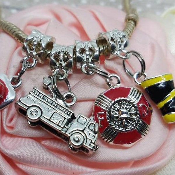 Firefighter Charm - Etsy