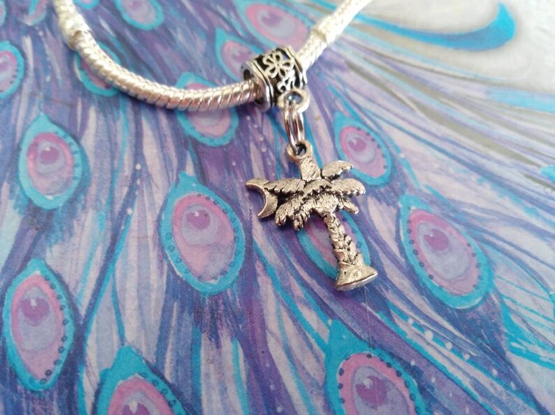 Palmetto Tree Bead Palm Tree With Moon SC Palm Tree Fits - Etsy