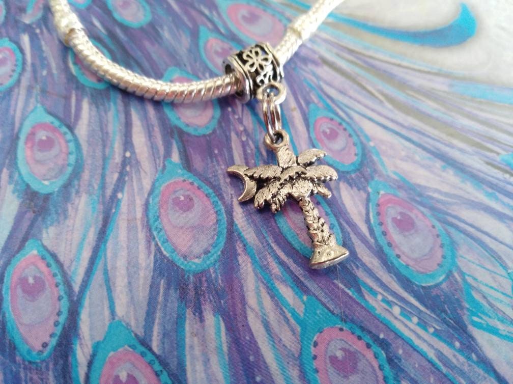Palmetto Tree Bead Palm Tree With Moon SC Palm Tree Fits - Etsy