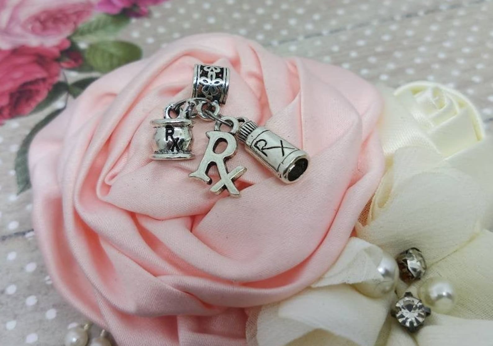 Pharmacist Charms, Mortar and Pestle, RX, Pills, Bottle of Meds, Charms ...