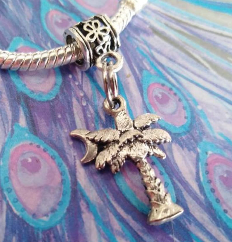 Palmetto Tree Bead Palm Tree With Moon SC Palm Tree Fits | Etsy