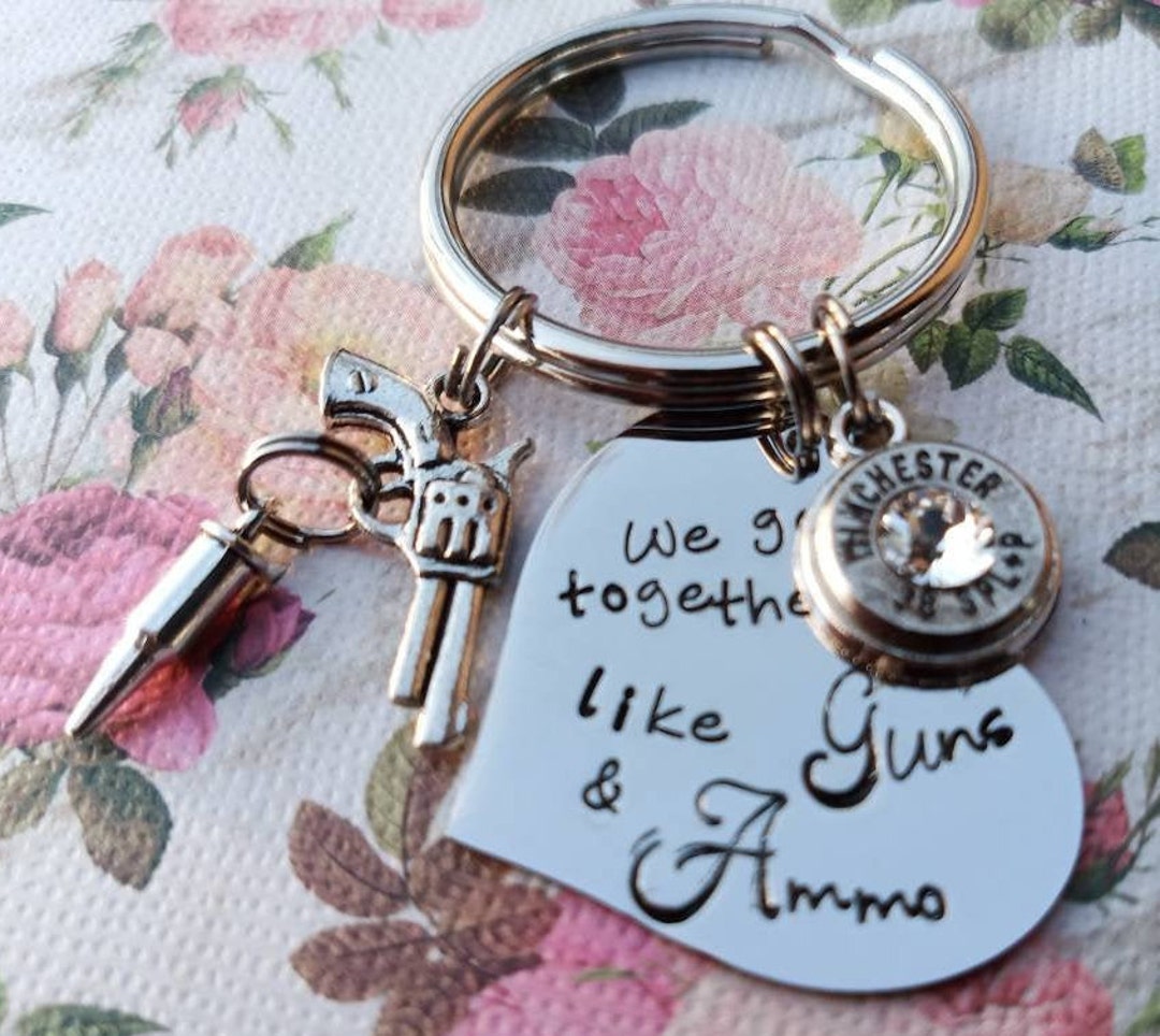 Bullet Keychain, Ammo, We Go Together Like and Ammo, Bullet Key Ring ...