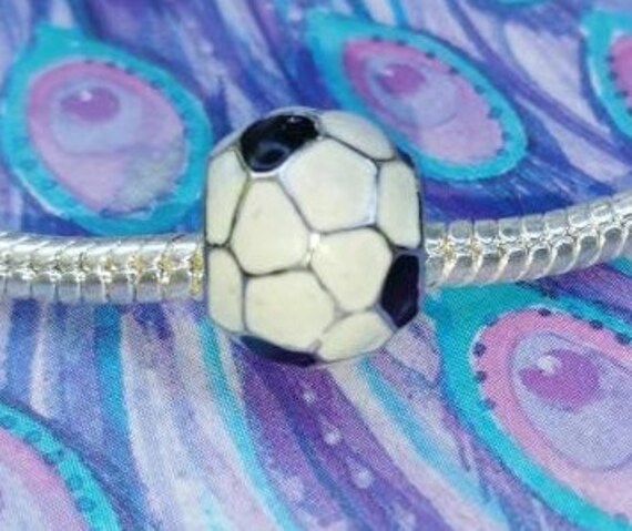 Soccer Ball Bead Soccer Ball Bead Fit European Style | Etsy
