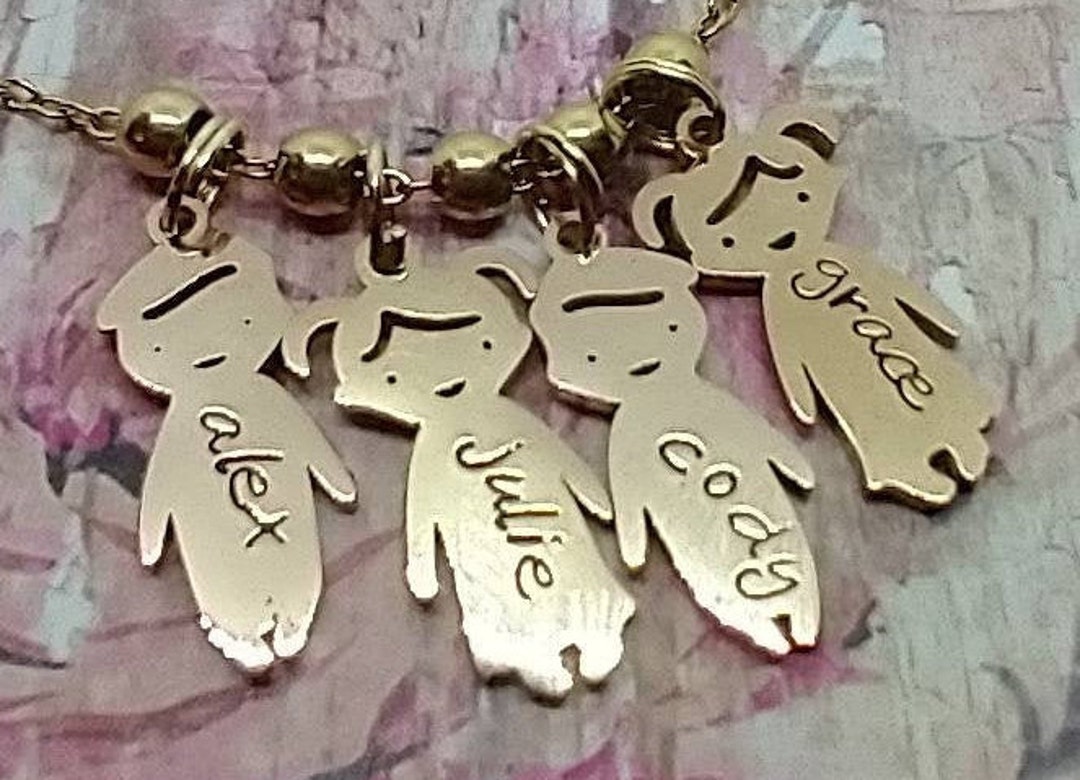 Mothers Kids GOLD Charms, Monograming, Children Charms, Name Charms ...
